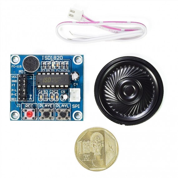 Grabador de voz y parlante - ISD1820