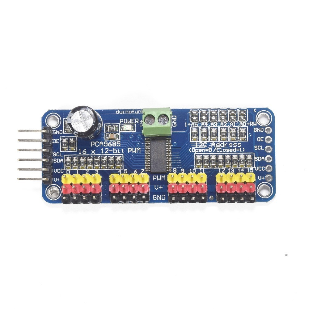 Módulo Controlador de servos PCA9685 Módulo Controlador de servos PCA9685