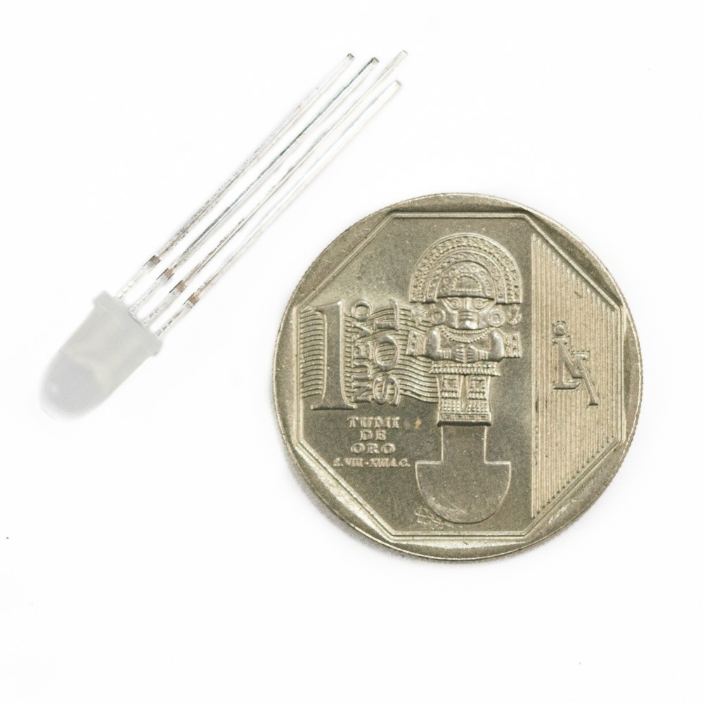 LED RGB 5mm ánodo común difuso