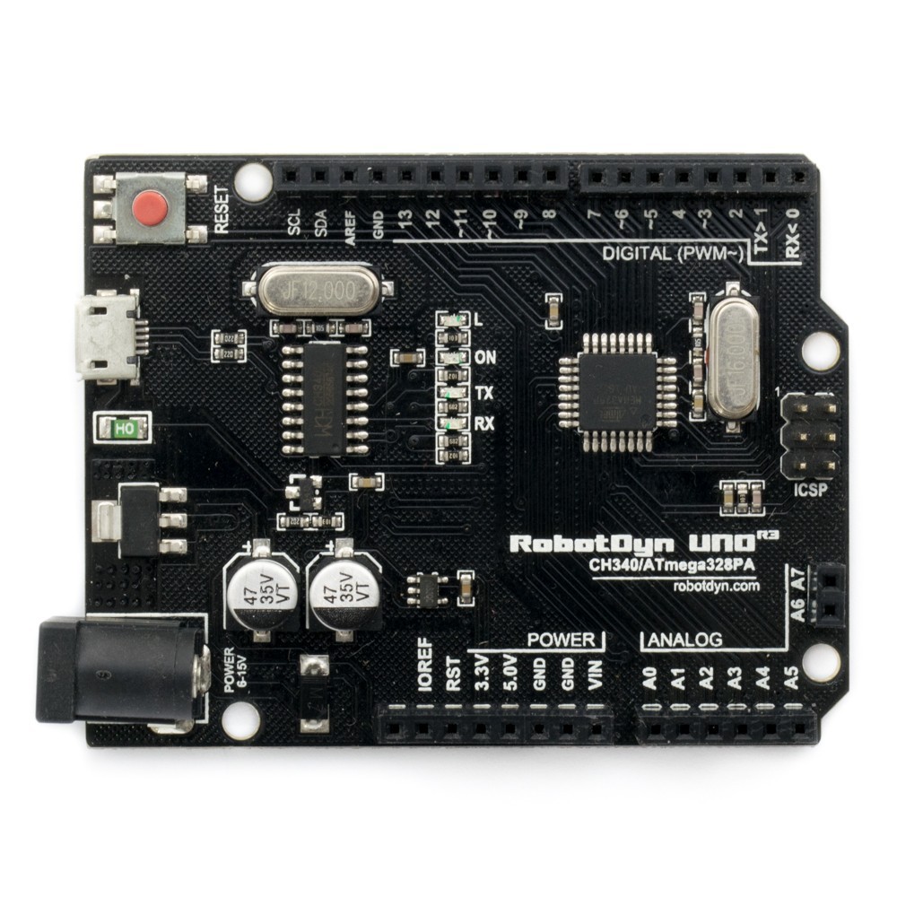 Arduboard Uno R3 SMD micro-USB Robotdyn [descontinuado]