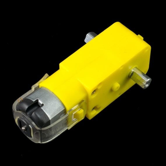 Motor DC con caja reductora con eje de metal 6V 200rpm