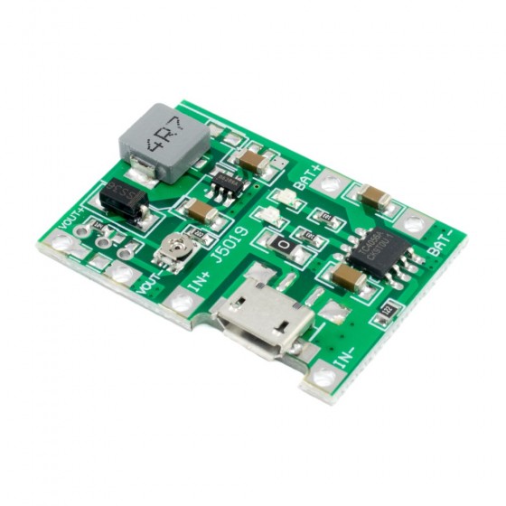 Módulo 03962A Cargador de batería litio TP4056 con protección micro-USB