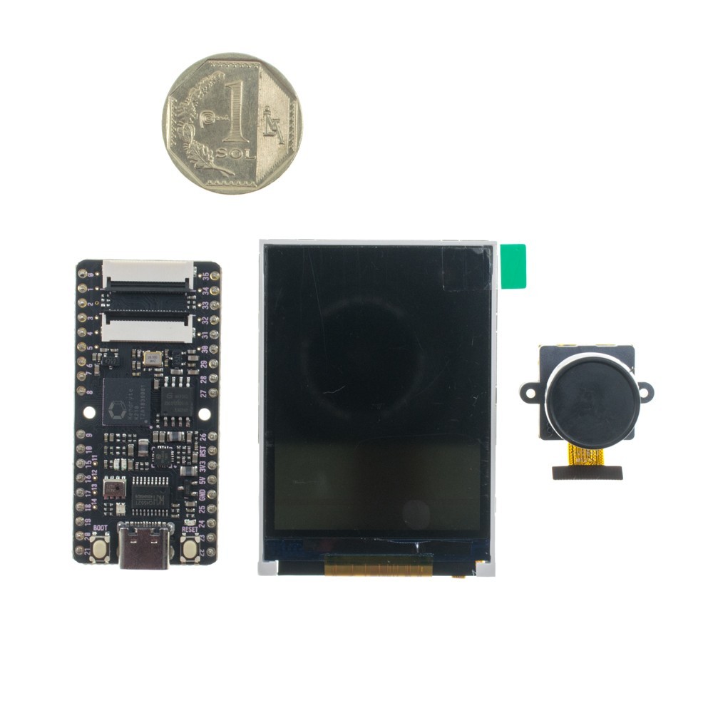 Tarjeta RISC-V Sipeed MAIX Bit Suit + LCD + Cámara