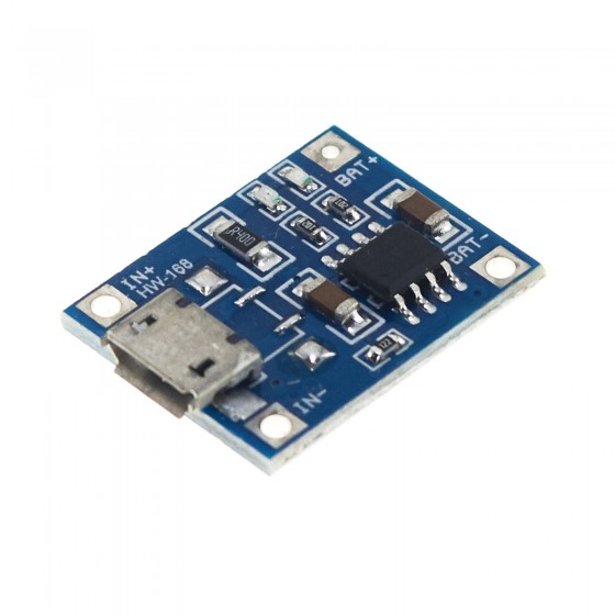 Módulo 03962A TP4056 - Cargador de batería litio micro-USB con protección