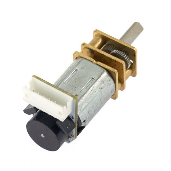 Motor DC JGA25-370 - 12V/1000RPM con encoder