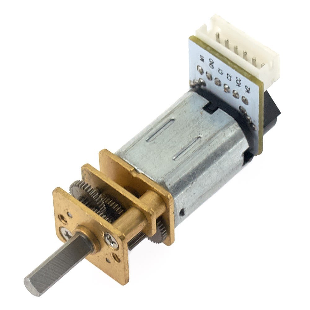 Micromotor DC N20 12V/300RPM con encoder