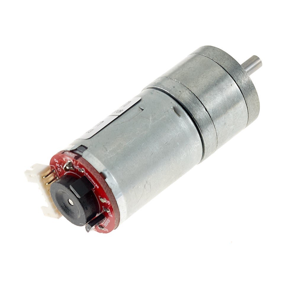 Motor DC JGA25-370 - 12V/350RPM con encoder