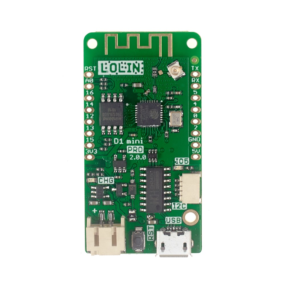 Wemos LOLIN D1 Mini Pro V2.0.0 ESP8266 WiFi
