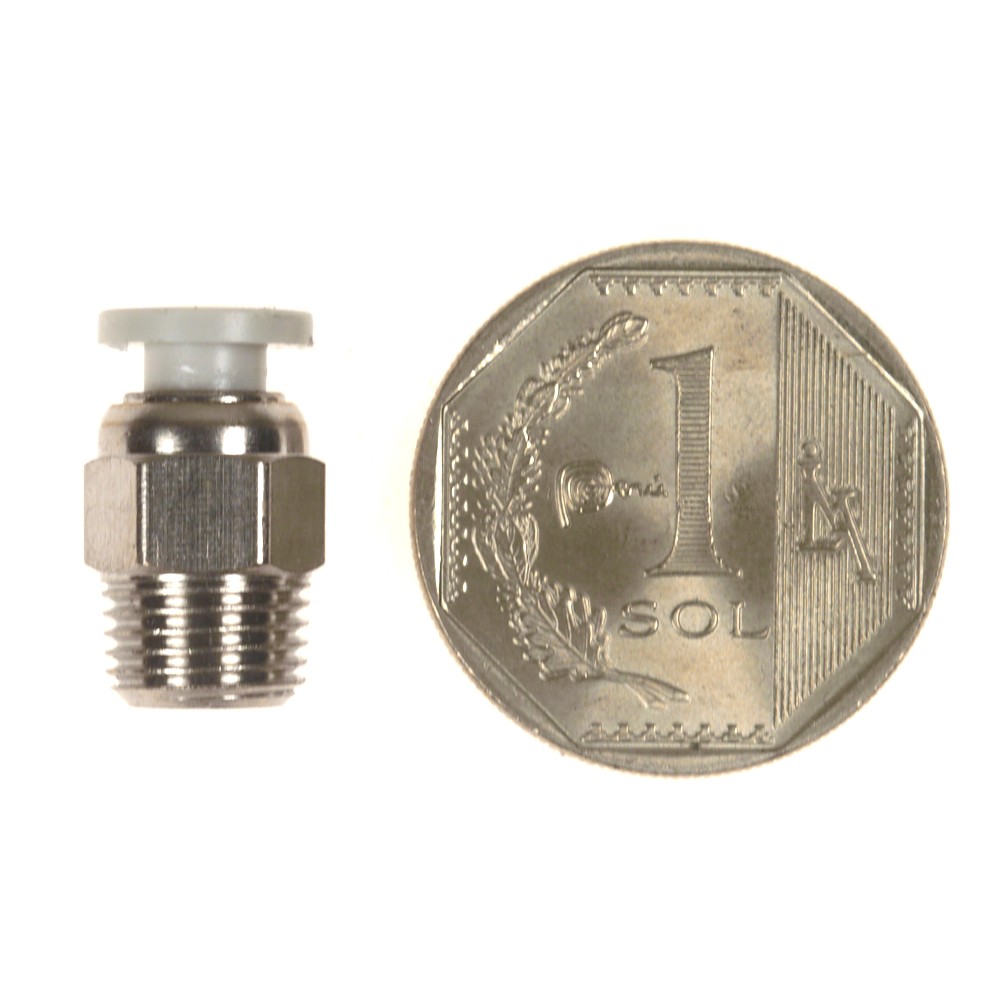 Conector neumático PC4-M8 tubo D4mm