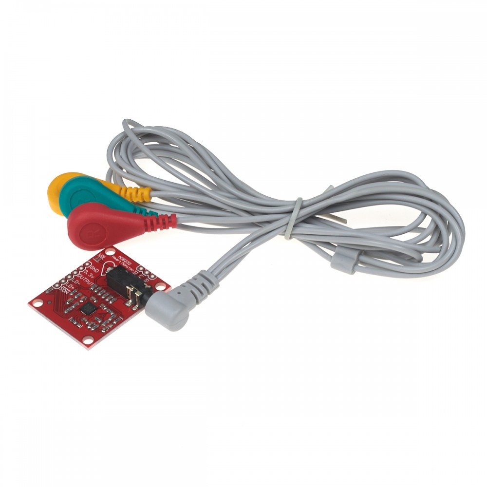 Módulo ritmo cardíaco ECG AD8232 con sondas