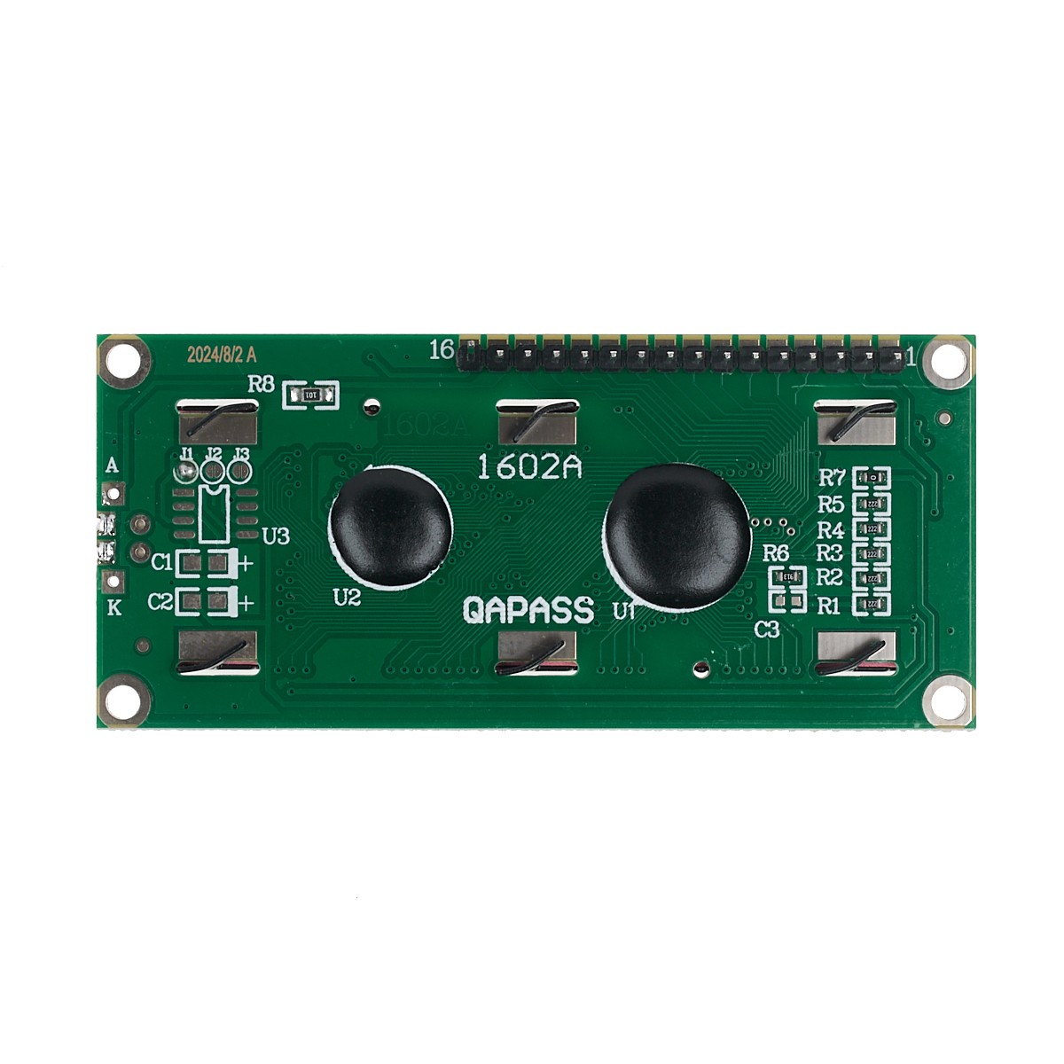 Display Alfanumérico LCD 1602 - 5V azul, con pines soldados Display Alfanumérico LCD 1602 - 5V azul, con pines soldados