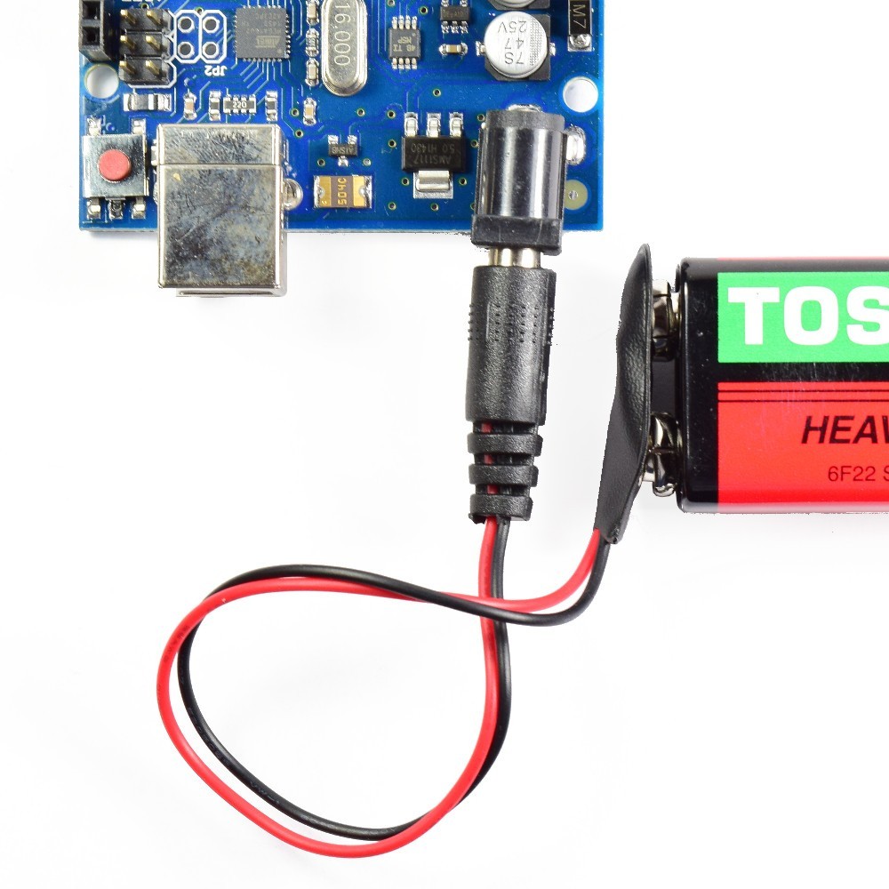 Conector de bateria 9V a Jack-DC