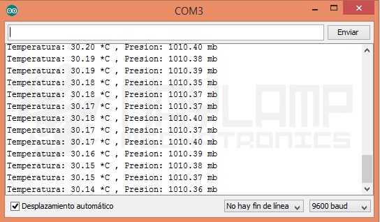 Tutorial sensor de presión barométrica BMP180